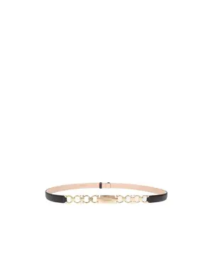 FERRAGAMO Bijoux Belt - Black/beige