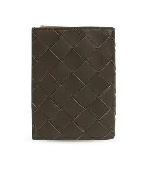 Bottega Veneta Weaving Design Wallet - Brown
