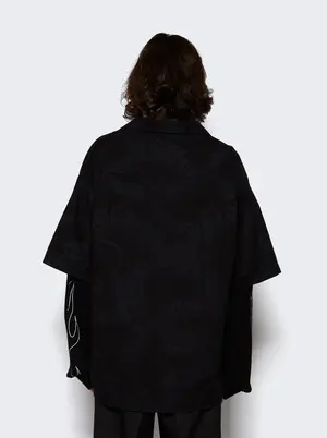 Givenchy Layered Collared Buton-up Shirt