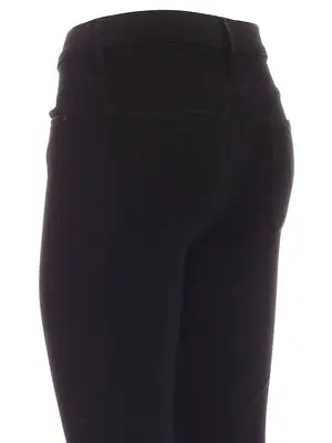 MOTHER The Weekender Mid-rise Flare Jeans - Black