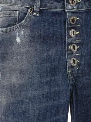 DONDUP Distressed Crop Jeans - Blue