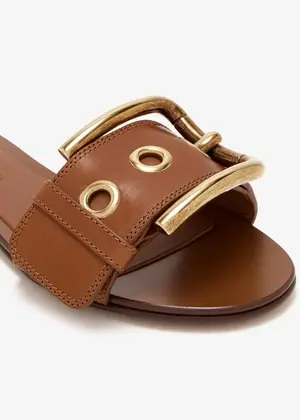 Dolce & Gabbana Buckled Flat Sandals