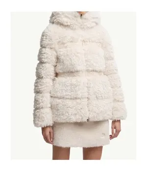 Moncler Verie Teddy Hooded Short Down Jacket