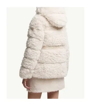 Moncler Verie Teddy Hooded Short Down Jacket