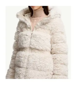 Moncler Verie Teddy Hooded Short Down Jacket