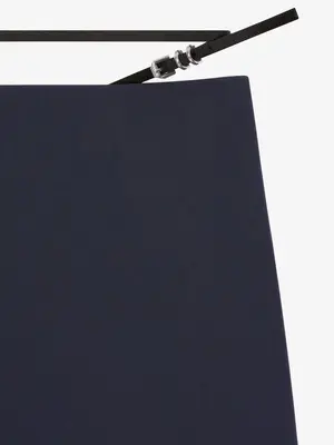Givenchy Wool And Mohair Blend A-line Skirt