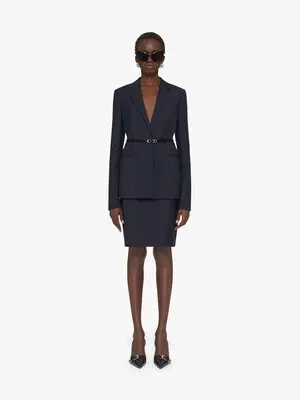 Givenchy Wool And Mohair Blend A-line Skirt