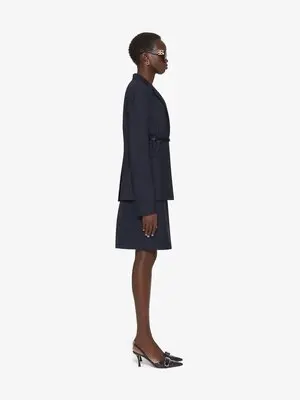 Givenchy Wool And Mohair Blend A-line Skirt