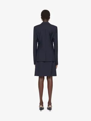 Givenchy Wool And Mohair Blend A-line Skirt