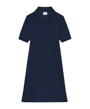 COURREGES Courrèges Mini Collar Polo Dress - Navy