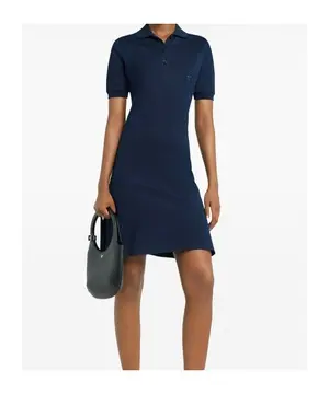 COURREGES Courrèges Mini Collar Polo Dress - Navy
