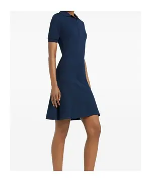 COURREGES Courrèges Mini Collar Polo Dress - Navy