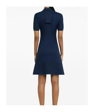 COURREGES Courrèges Mini Collar Polo Dress - Navy