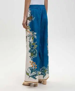 ALEMAIS Luda Floral Wide-leg Joggers