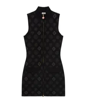 Casablanca Monogram Jacquard Sleeveless Dress
