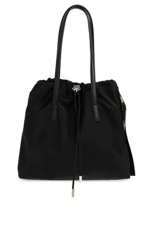 Moncler Water-repellent Tote Bag With Logo Detail - Black
