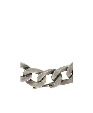 MAISON MARGIELA Engraved Logo Curb Chain Bracelet - Yellow