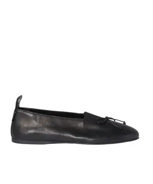 Miu Miu Round Toe Ballerinas - Black