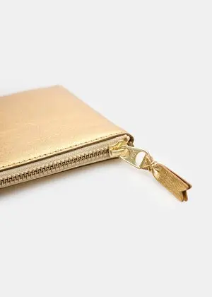 Comme Des Garçons Logo Wallet - Nude