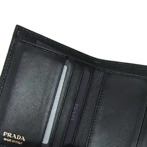 Prada Logo Plaque Wallet