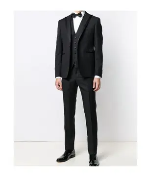 Tagliatore Three-piece Tuxedo - Black