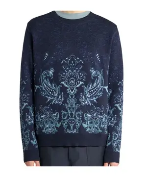 Etro Paisley Jacquard Knitted Jumper - Black