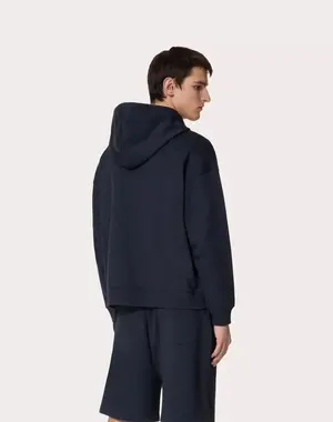 Valentino Garavani Zip-up Hooded Jacket With Drawstring