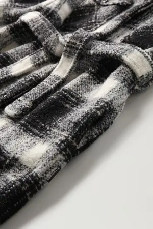 Woolrich Checked Belted Coat