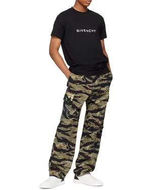 Givenchy Tiger Camouflage Cargo Pants