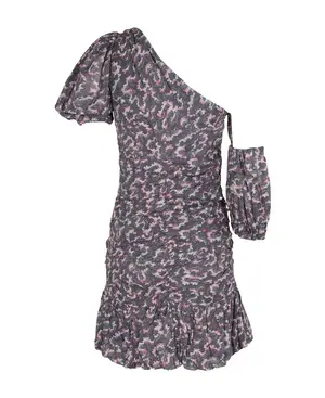 Isabel Marant Étoile Lecia Asymmetric Mini Dress With Printed Design
