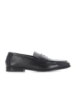 DOUCAL'S Almond Toe Loafers With Logo Detail