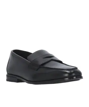 DOUCAL'S Almond Toe Loafers With Logo Detail