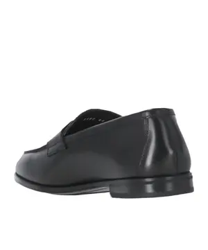 DOUCAL'S Almond Toe Loafers With Logo Detail