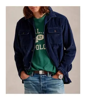 Polo Ralph Lauren Patch-pockets Long Sleeve Shirt - Black