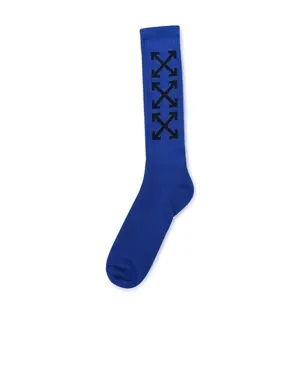 Off-White Logo Intarsia Socks - Blue