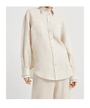 Brunello Cucinelli Contrast Stitched Shirt