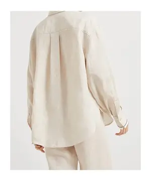 Brunello Cucinelli Contrast Stitched Shirt