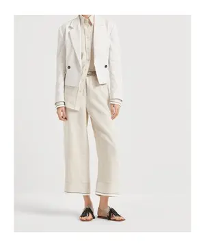 Brunello Cucinelli Contrast Stitched Shirt