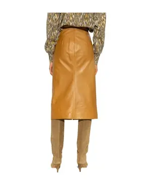 Isabel Marant Étoile Blehor Leather Midi Skirt