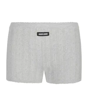 Miu Miu Logo Shorts