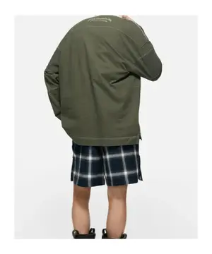 Acne Studios Graphic Printed Long Sleeved Polo Shirt - Green