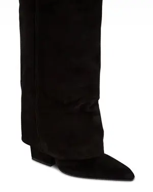 Paris Texas Knee-high Boots With Chunky Heel - Black