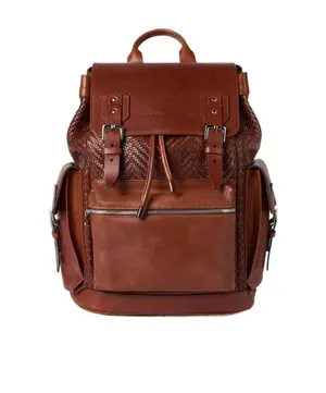Brunello Cucinelli Buckle Fastened City Backpack - Cognac
