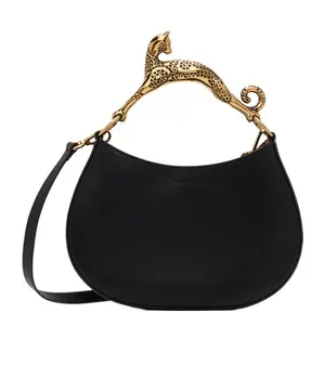 LANVIN Embellished Handle Zipped Tote Bag - Black
