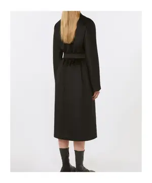 Max Mara Euclide Belted Long-sleeved Coat