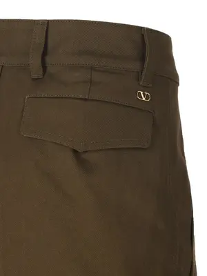 Valentino Garavani Logo Plaque Cargo Pants