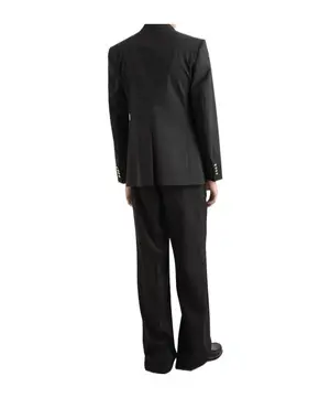 Dolce & Gabbana Martini-fit Gold-button Double-breasted Suit - Black