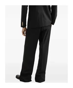 Dolce & Gabbana Martini-fit Gold-button Double-breasted Suit - Black