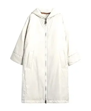 Max Mara Canvas Parka Coat With Hood - White
