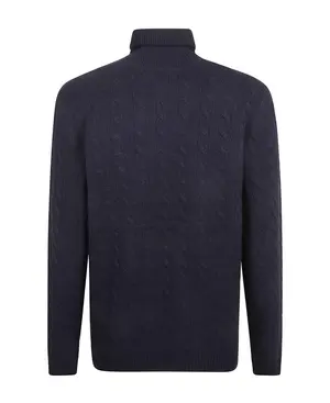 Polo Ralph Lauren Embroidered Roll Neck Jumper - Black